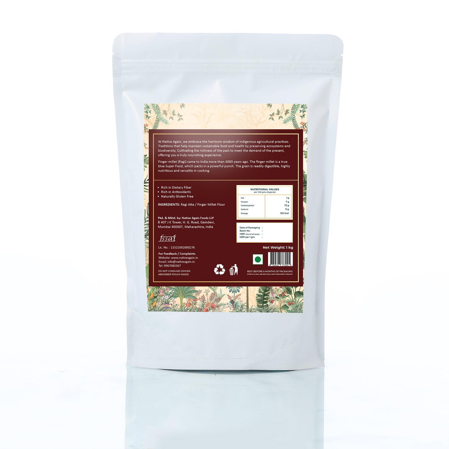 Ragi Atta / Finger Millet Flour – Native Again